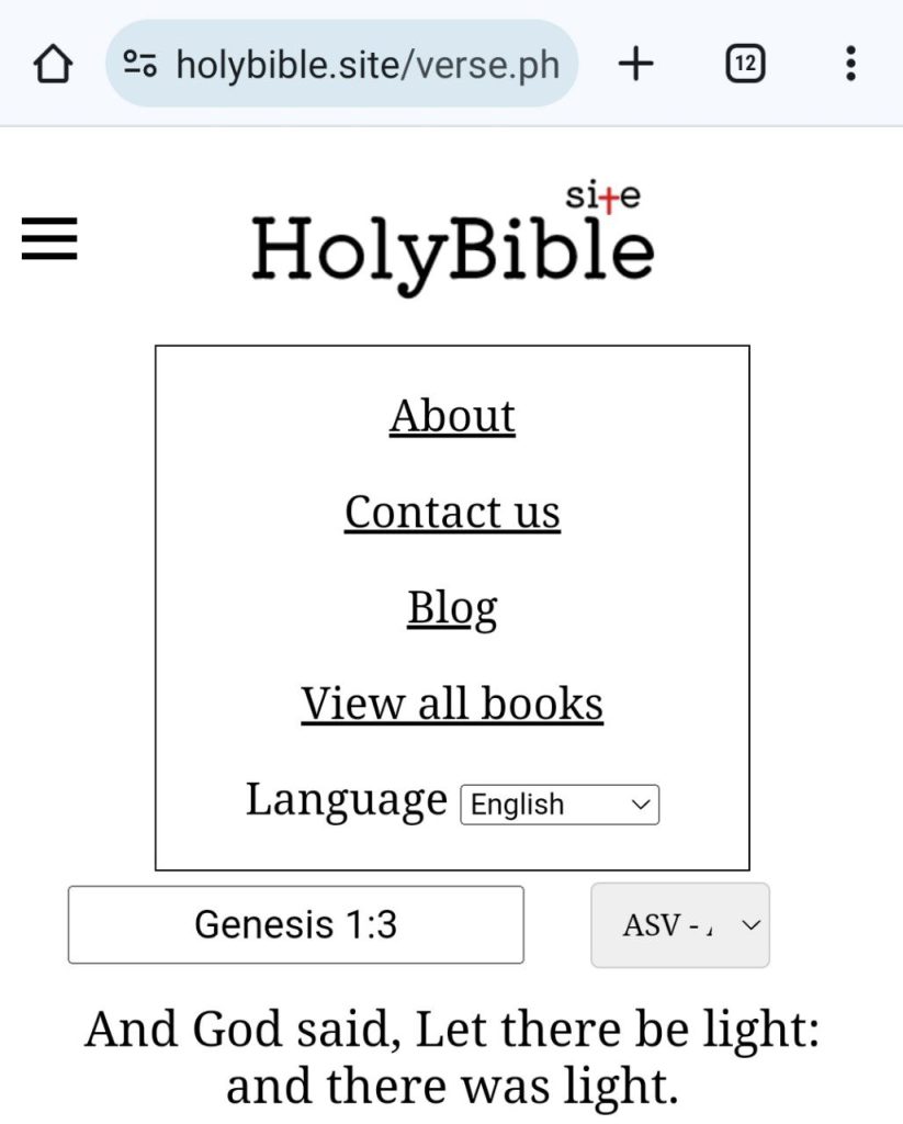 How to use HolyBible Site – HolyBible Site – Blog